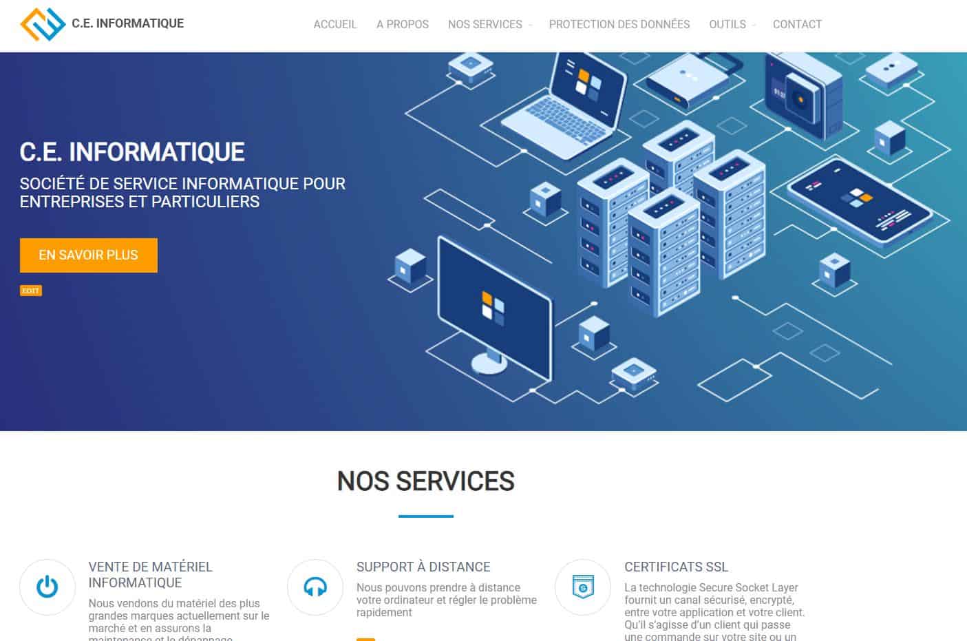 Création de sites web - C.E. Informatique
